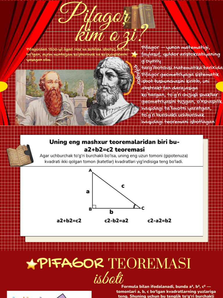 Pifagor Teoremasi Va Uning Hayotdagi Qo Llanilishi | PDF