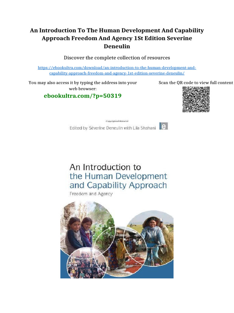 An Introduction to the Human Development and Capability Approach ...