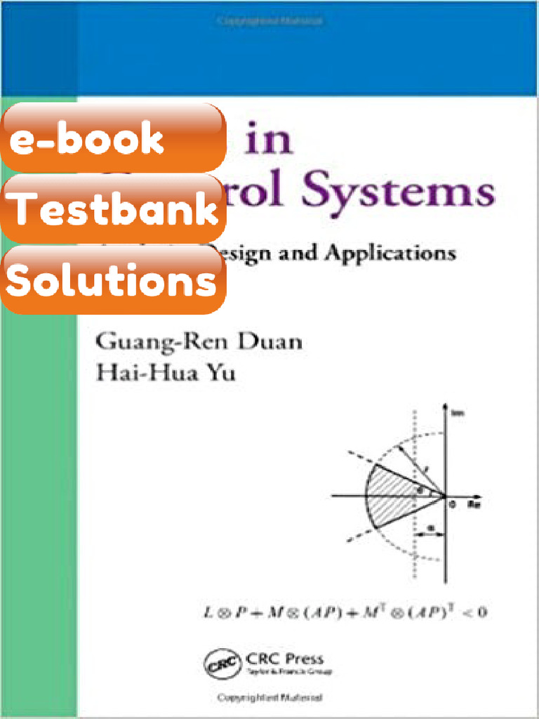 Testbank - LMIs in Control Systems Analysis Design and Applications 1st ...