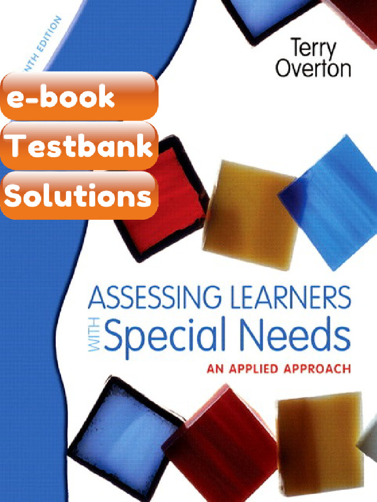 Testbank - Assessing Learners With Special Needs 7E Overton | PDF ...