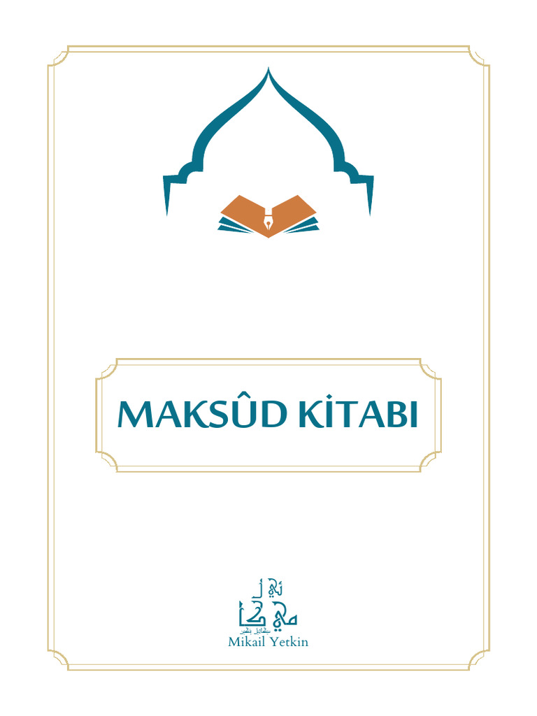 Maksud Kitabı - Mikail Yetkin | PDF