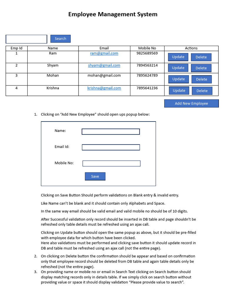 Assignment - Employee Management System 2 | PDF | Computing | Software