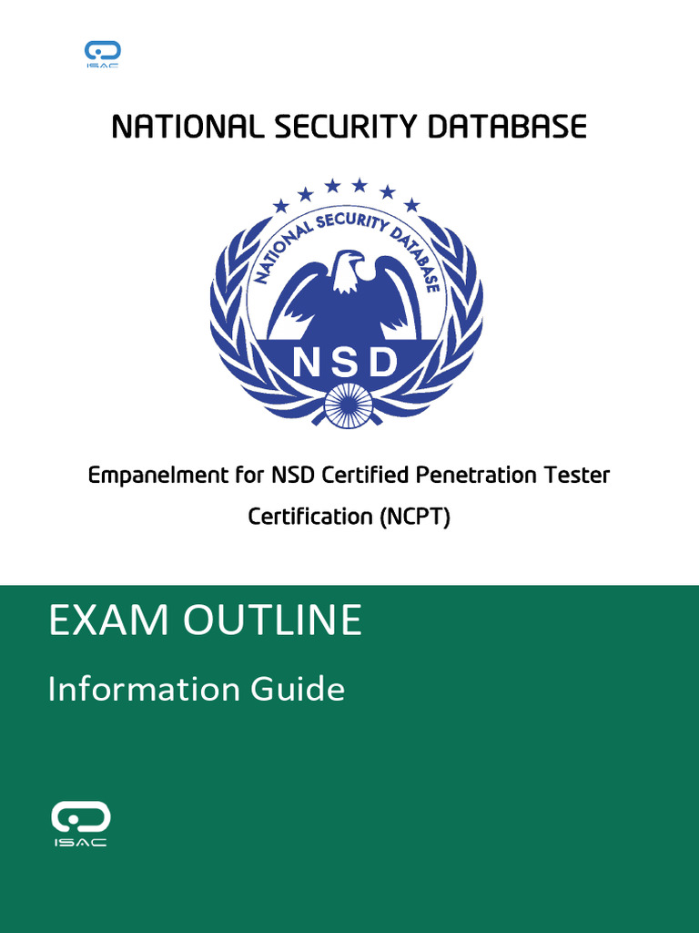 NSD PT Exam Outline 2019 v2 | PDF | Security | Computer Security