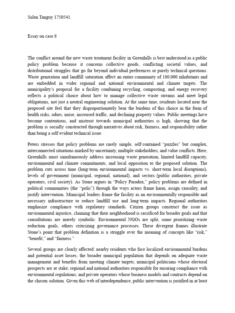 Ppa Essay | PDF | Governance | Policy
