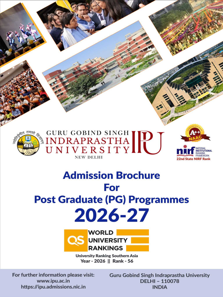 MPT Admission Forms IPU CET 2026 | PDF