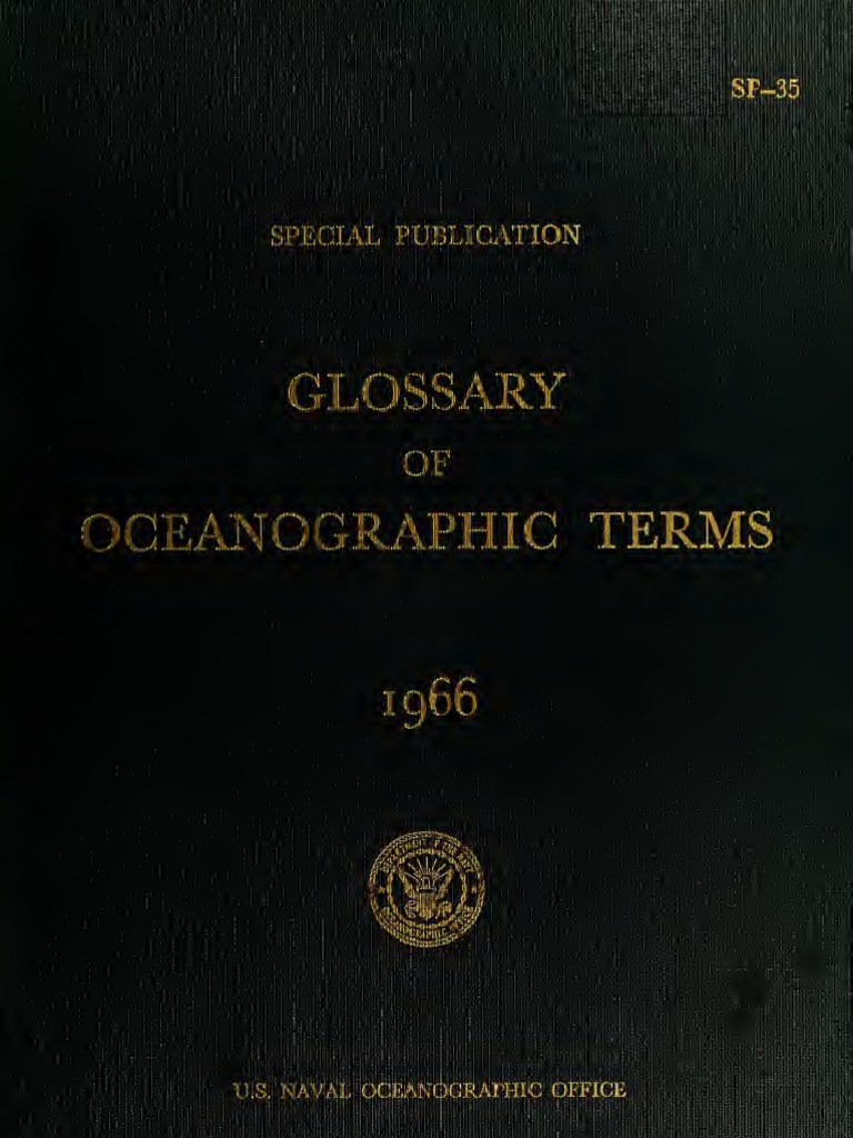 Glossary of Oceanographic Terms 1966 | PDF | Atmosphere Of Earth ...