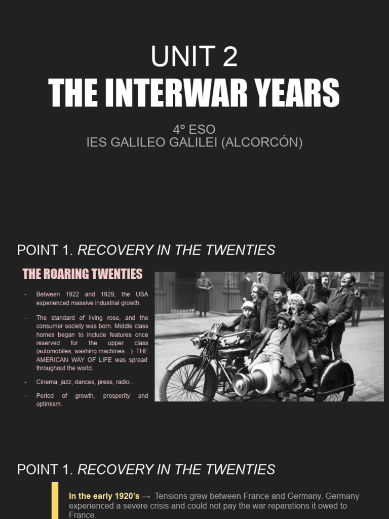 Unit 2 The Interwar Years | PDF | Nazi Germany | The Holocaust