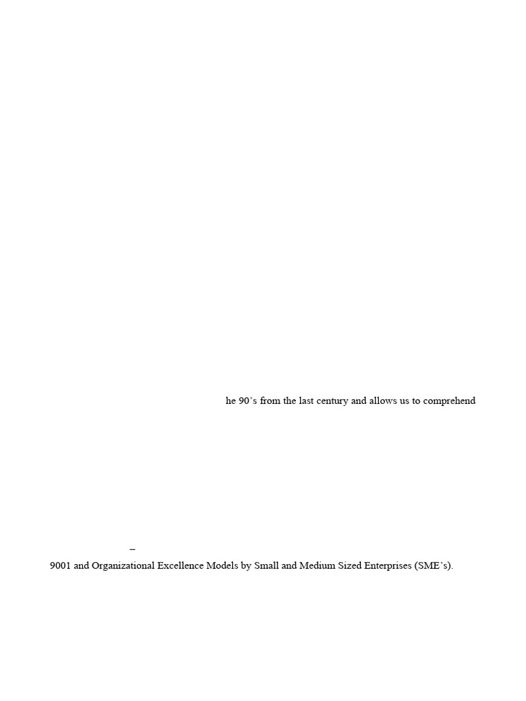 ISO 9001 and Organizational Excellence Models in Small and Medium Sized ...