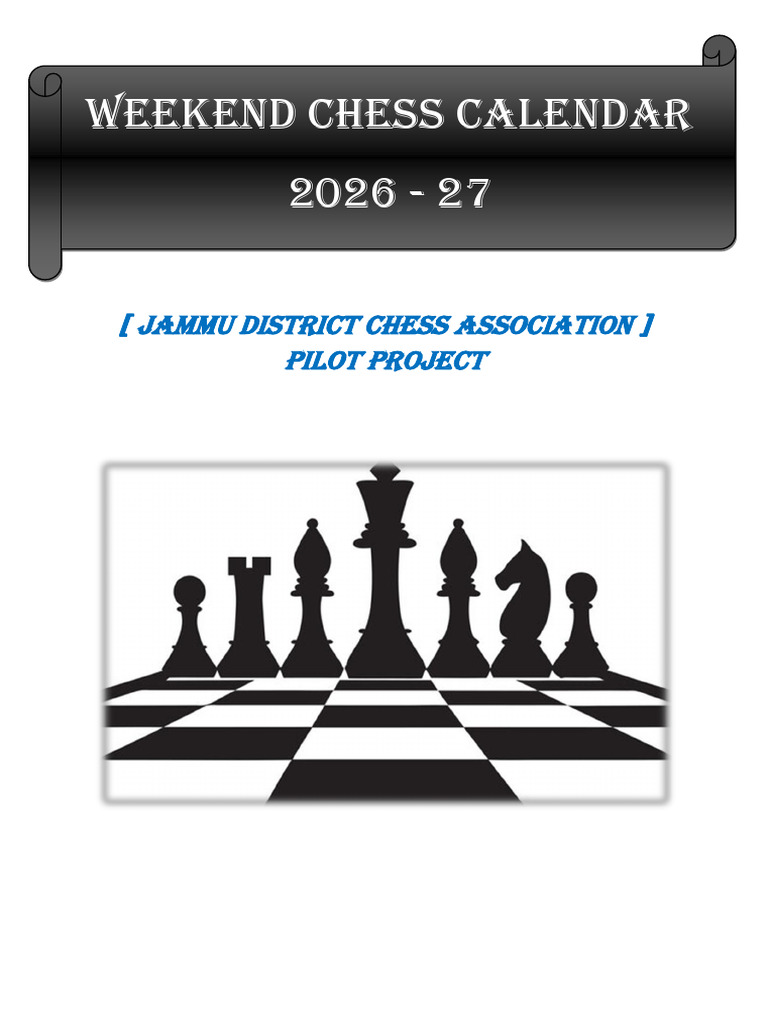 Weekend Chess Calendar 2026 - 27 | PDF | Individual Sports | Board Games