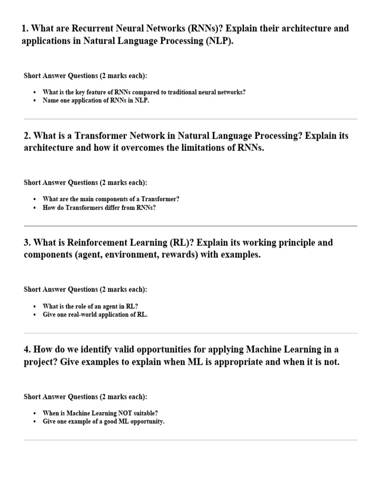 ACC-2 Practice Questions (ML) | PDF