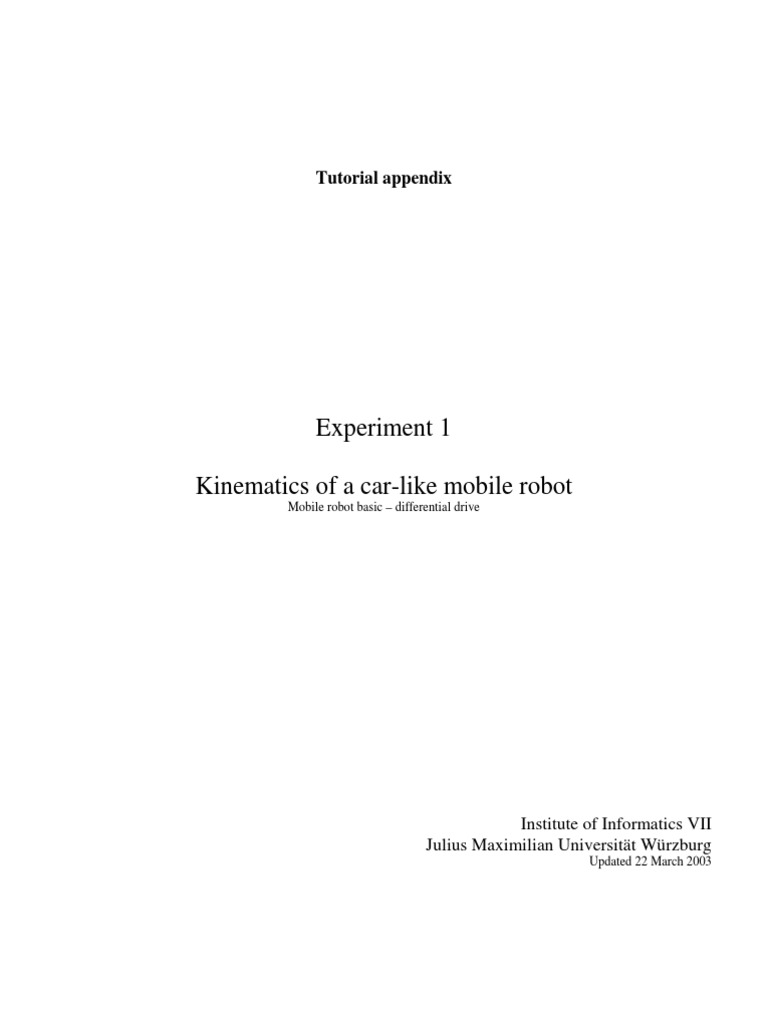 Differential Drive Kinematics | PDF | Kinematics | Rotation Around A Fixed Axis