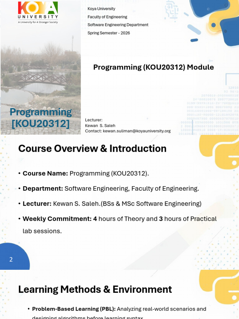 Course Overview | PDF