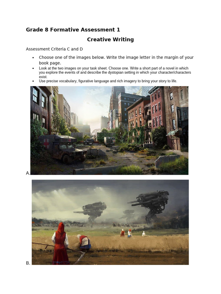 Formative 1 Creative Writing | PDF