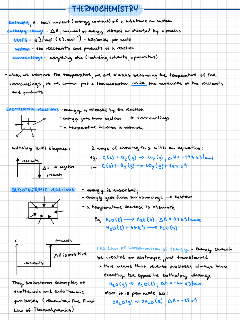 Thermo Chemistry | PDF | Enthalpy | Chemical Reactions