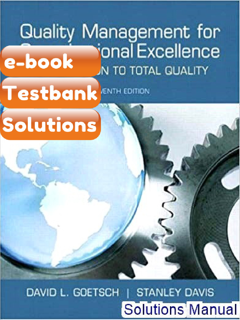 eBook & Testbank Quality Management for Organizational Excellence ...
