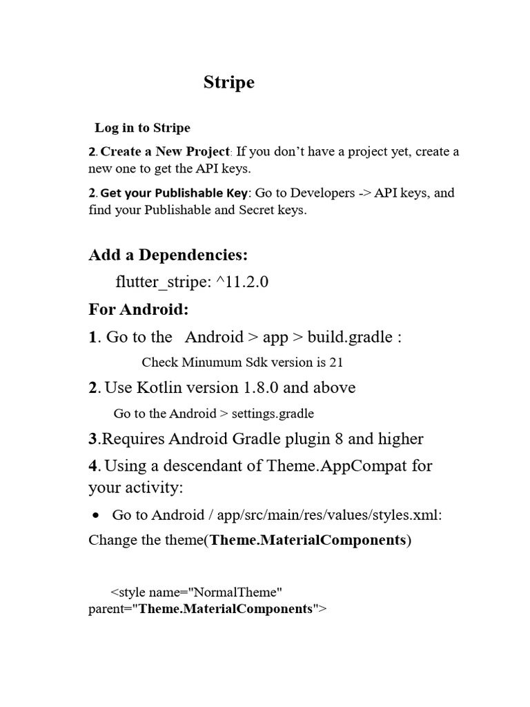 stripe 1 (1) | PDF | Android (Operating System) | Software
