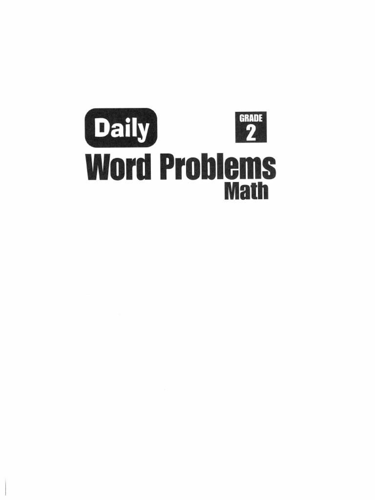 Daily Word Problem - Grade 2 | PDF