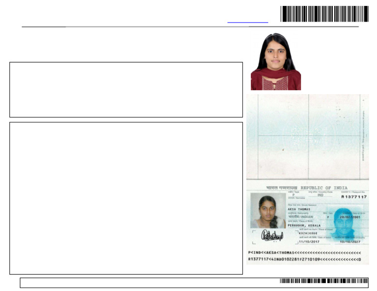 Epic Eif Thomas Aksa 2 | PDF | Identity Document | Passport