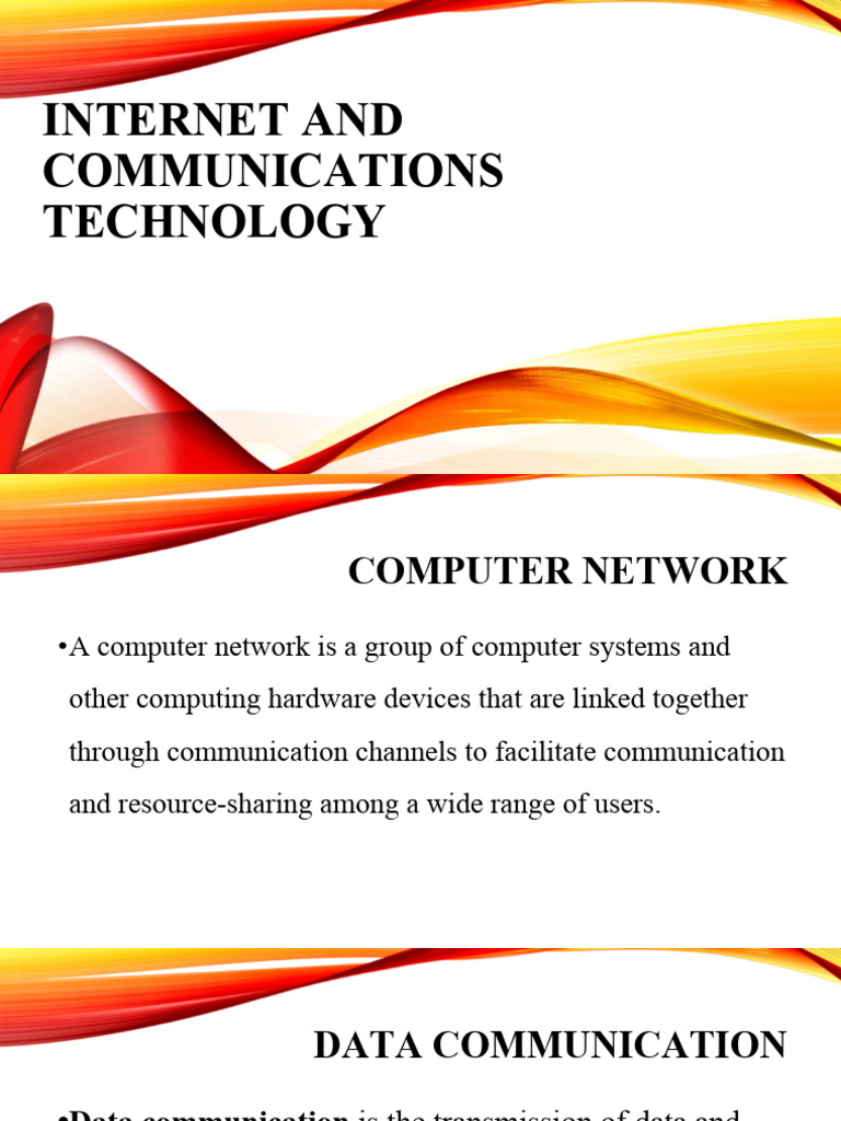 Part 13 - Internet and Communication Technology | PDF | Transmission ...