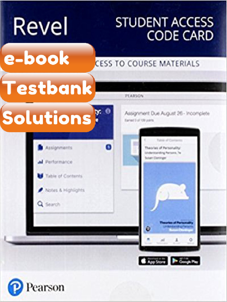 eBook & Testbank Theories of Personality Access Card 7th Edition by ...