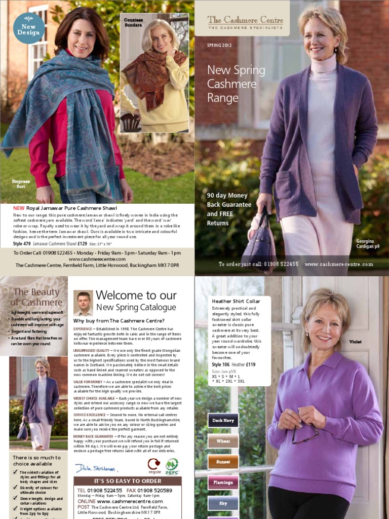 The Cashmere Centre Brochure | PDF | Scarf | Softlines (Retail)