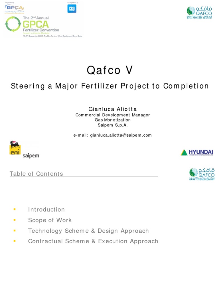 Qafco Process 1 | PDF