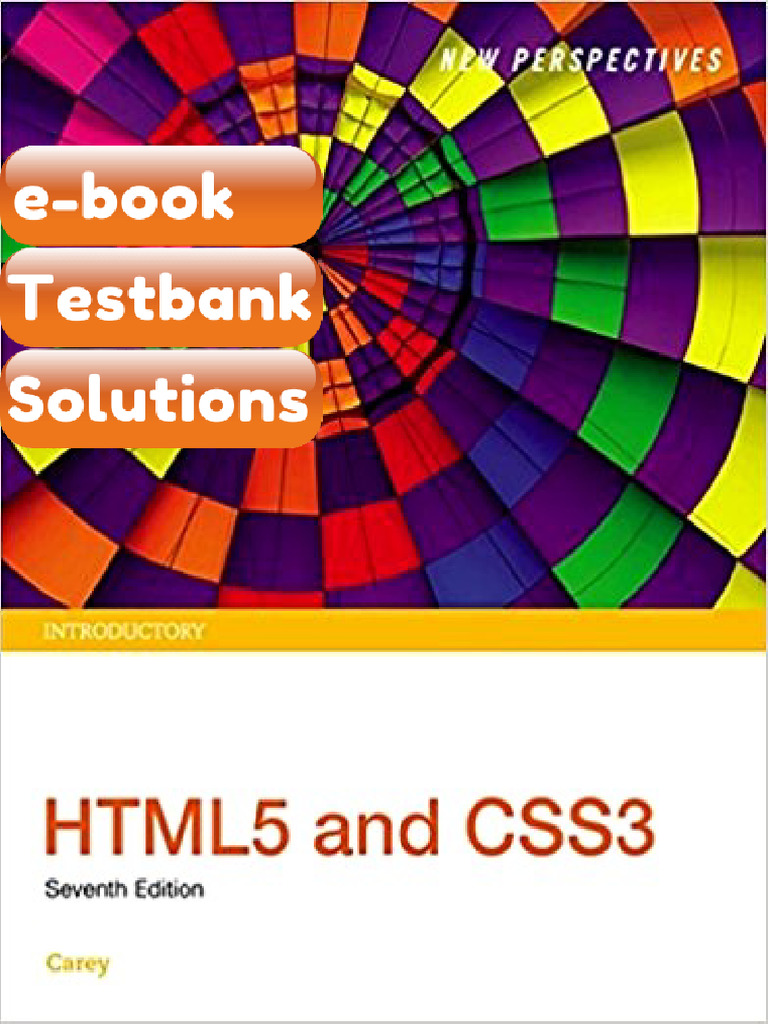 Ebook & Testbank New Perspectives HTML5 and CSS3 Introductory 7th ...