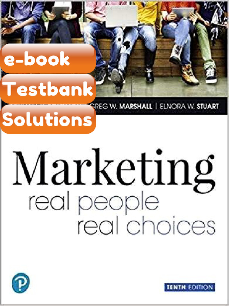 Marketing Real People Real Choices 10th Edition Testbank & eBook | PDF ...