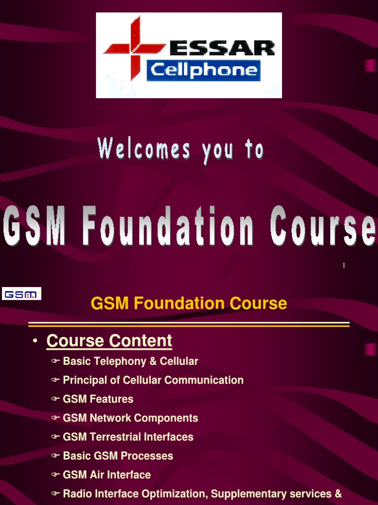 Training GSM Basic | PDF | Subscriber Identity Module | Data Transmission