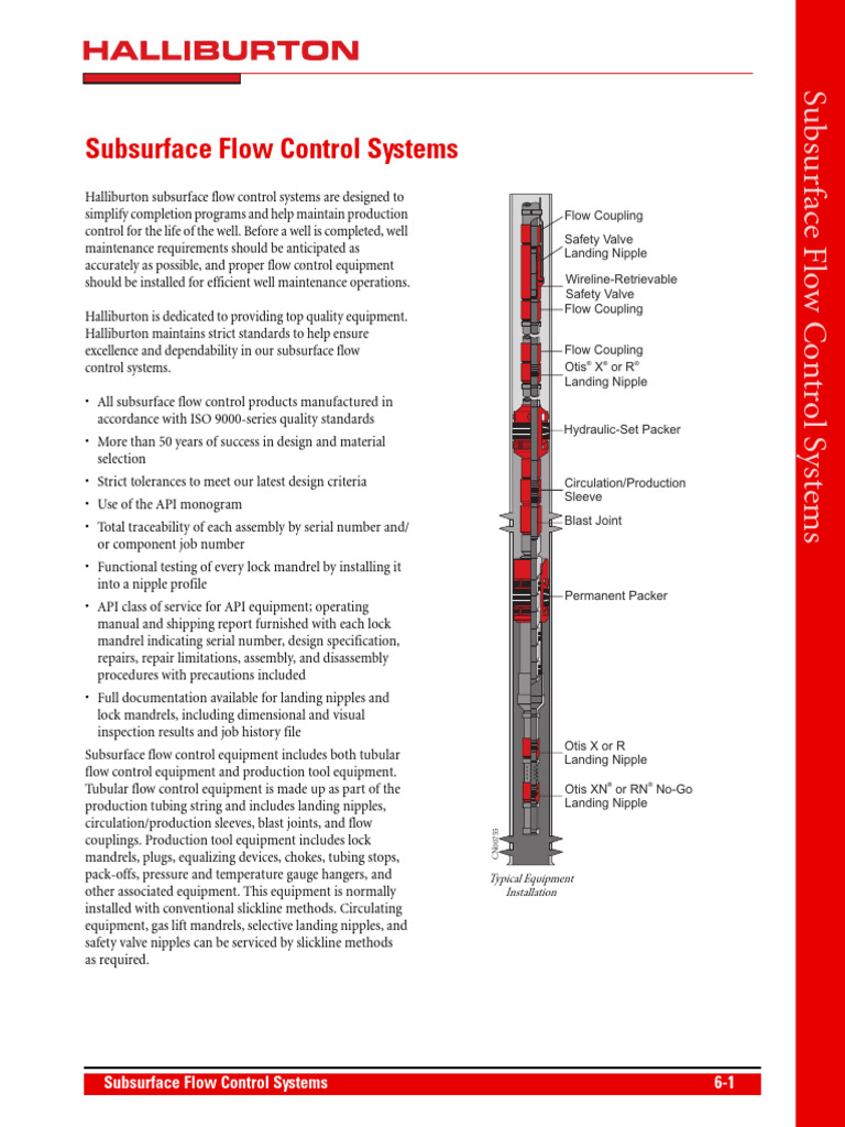 Subsurface Flow Control Systems Catalog | PDF | Mechanical Engineering