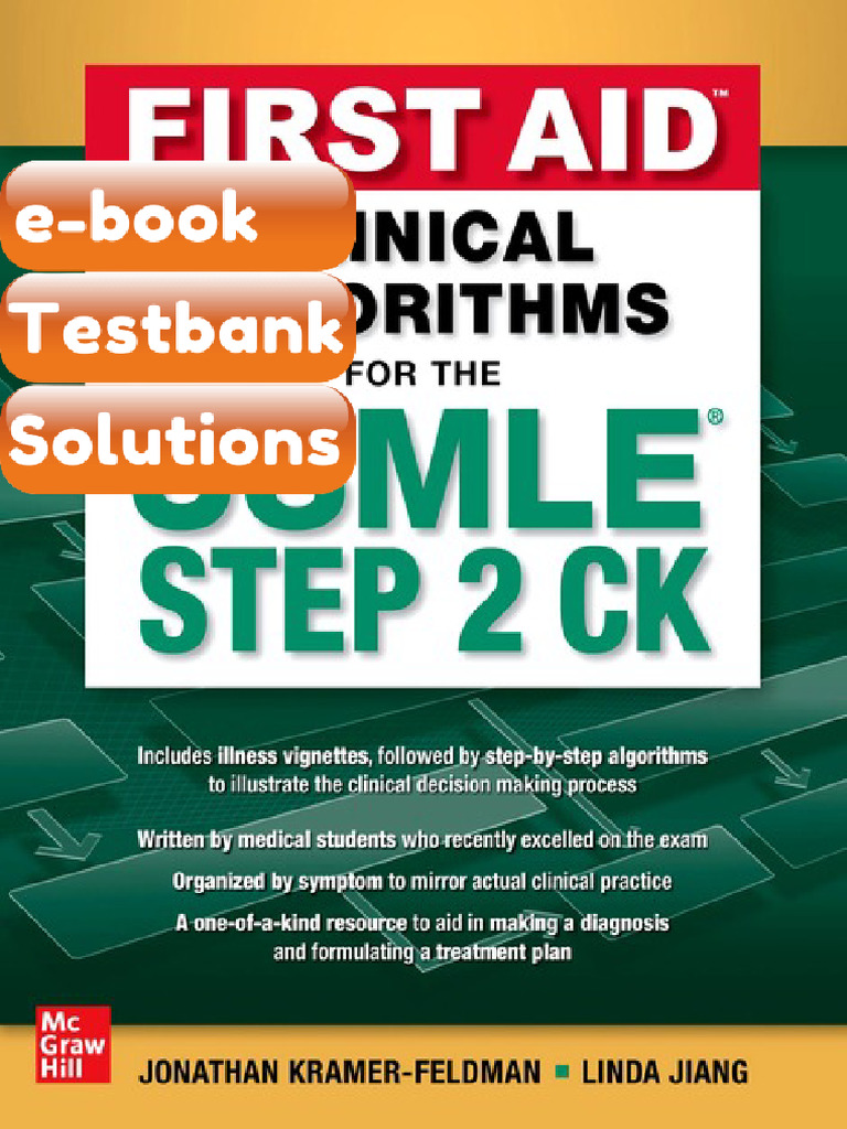 First Aid Clinical Algorithms for the USMLE Step Ck 1st Edition eBook ...