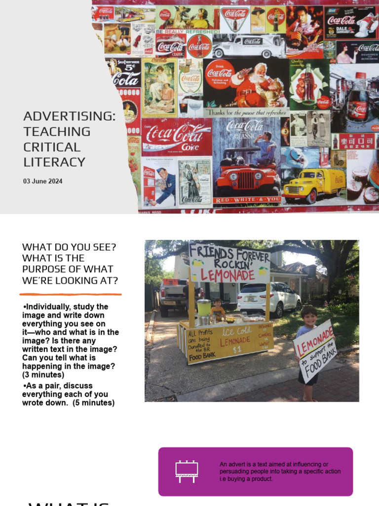 Advertising Lesson Plan | PDF | Advertising | Brand