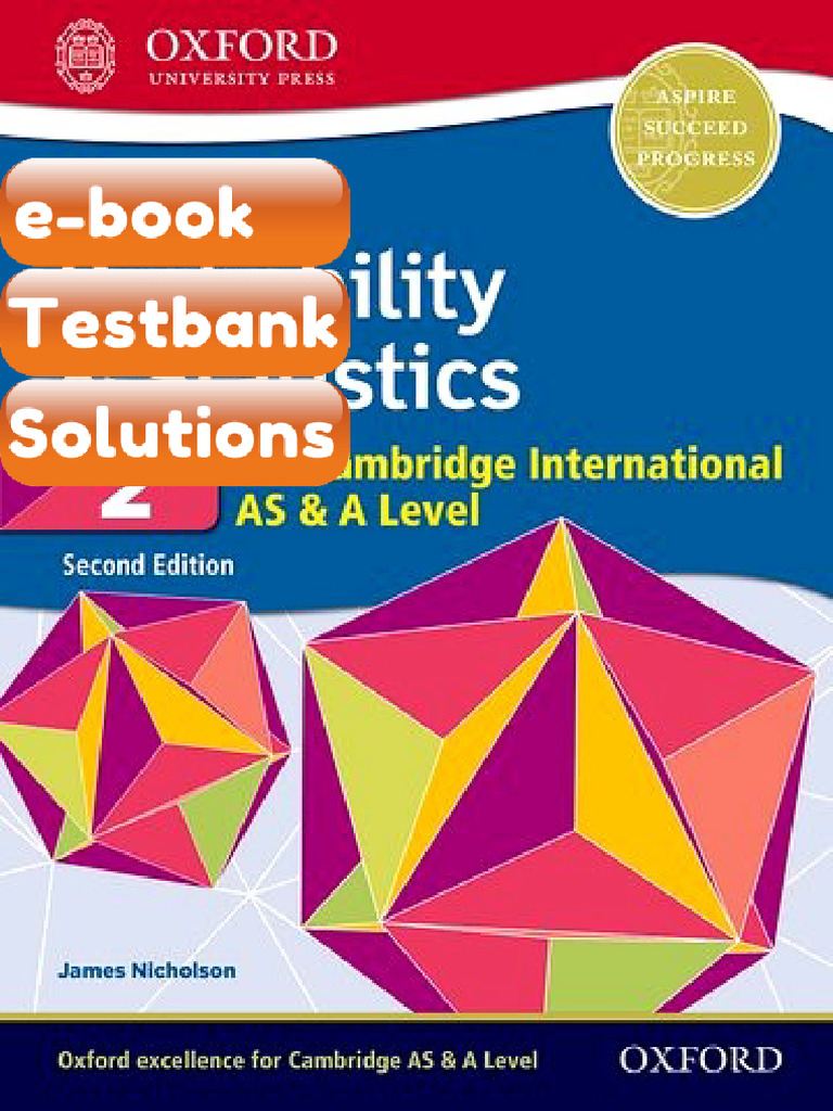 Complete Probability Statistics For Cambridge International As A Level ...