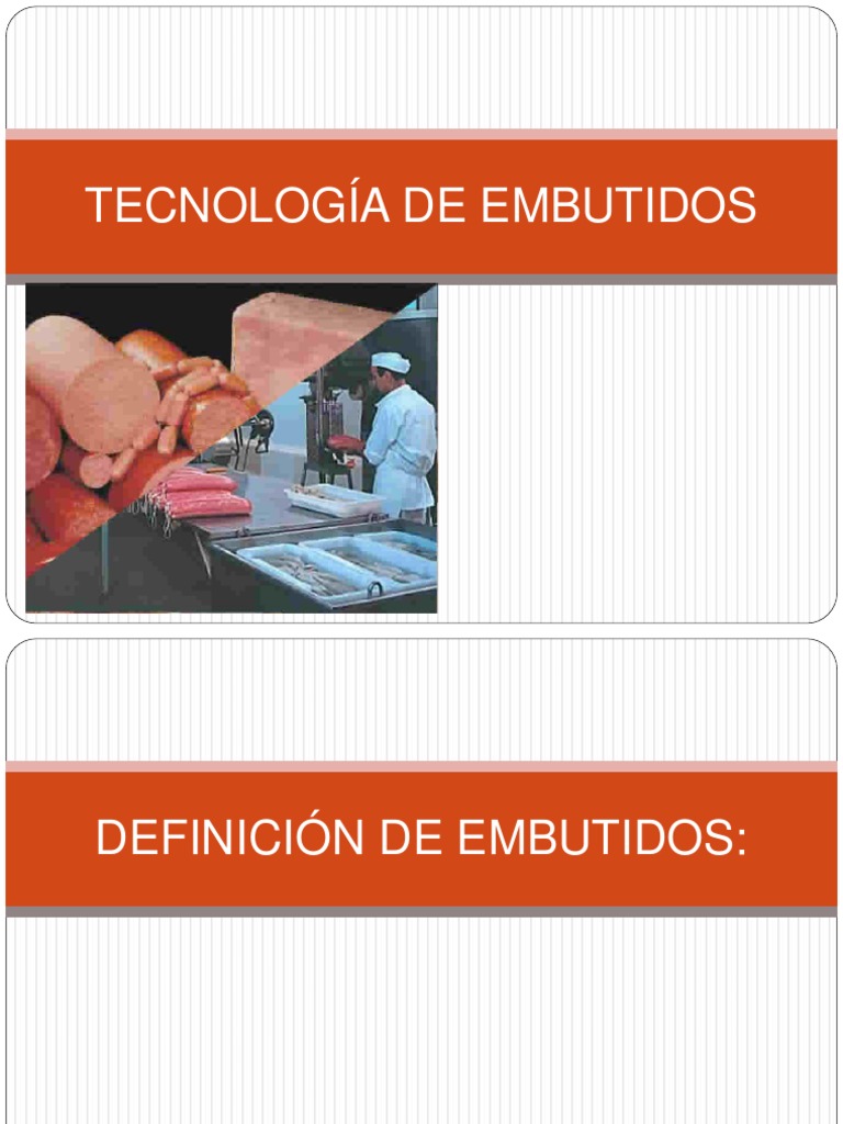 Embutidos | PDF | Carne | Alimentos