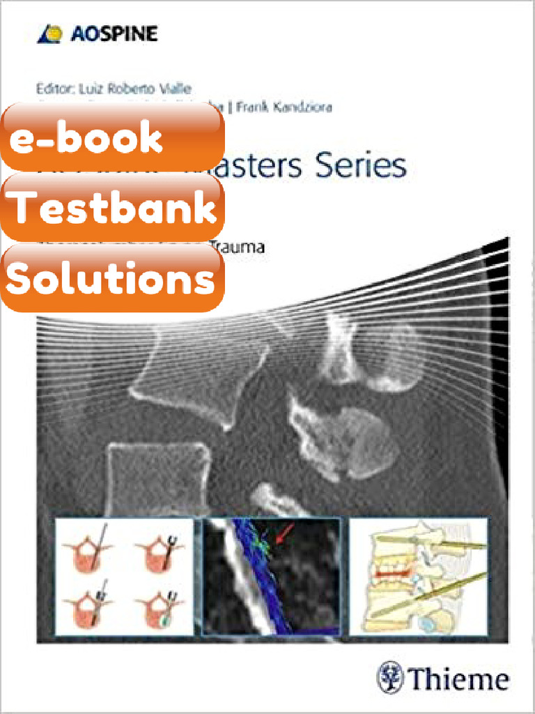 AOSpine Masters Series Volume 6 Thoracolumbar Spine Trauma by Carlo ...