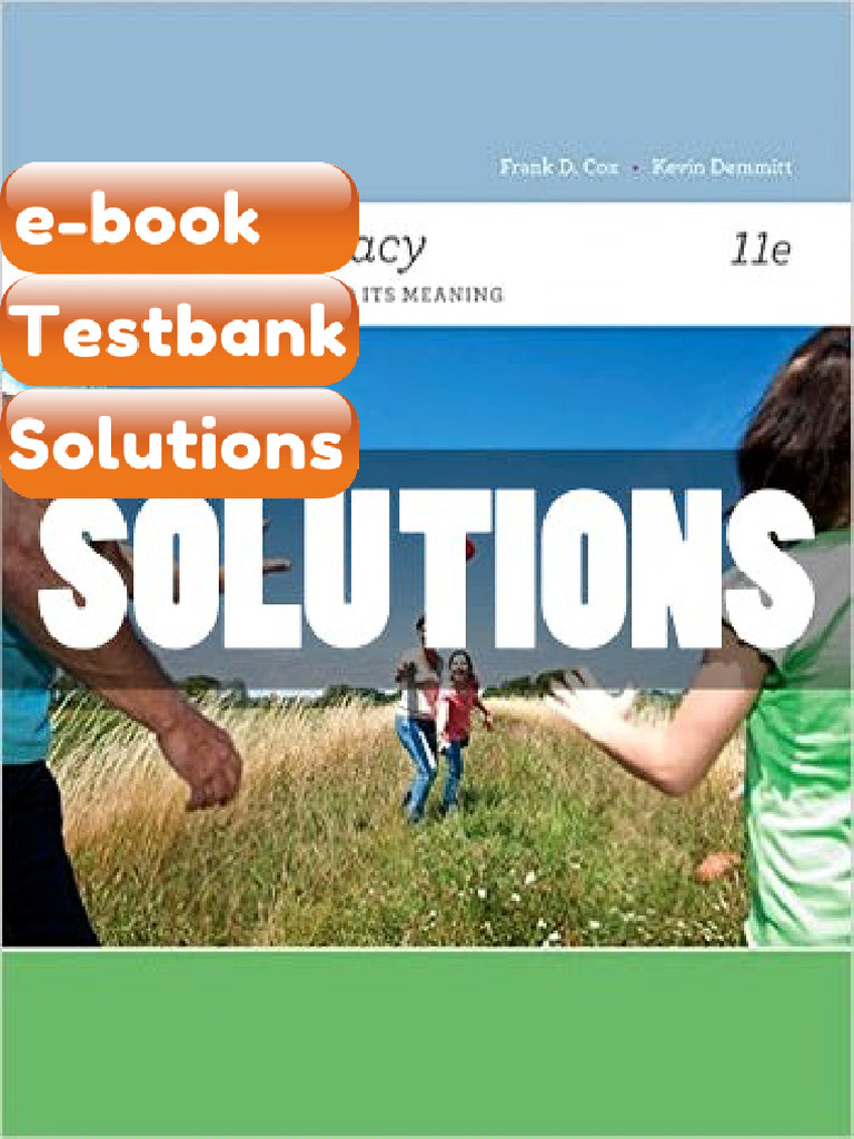 Testbank - Solutions Human Intimacy Marriage The Family and Its Meaning ...