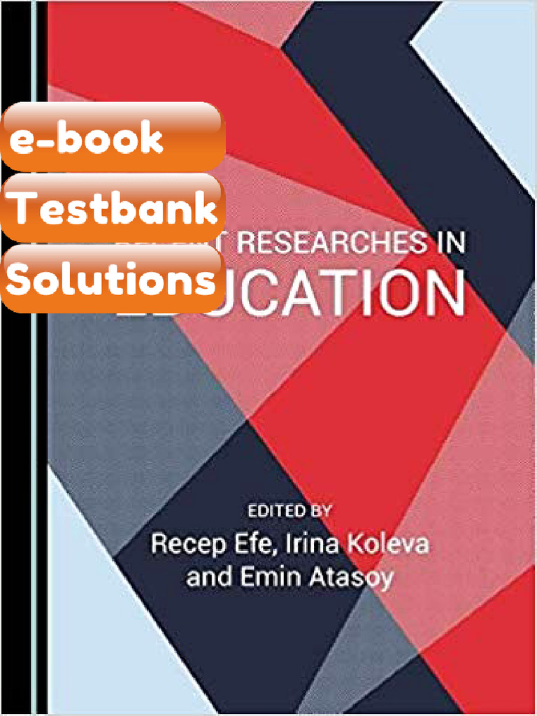 Recent Researches in Education 1st Edition by Irina Koleva Emin Atasoy ...