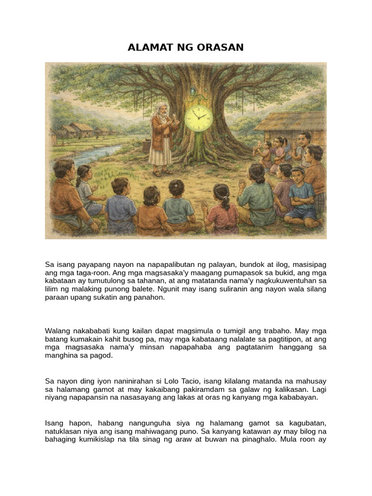 Alamat NG Orasan - Shell | PDF