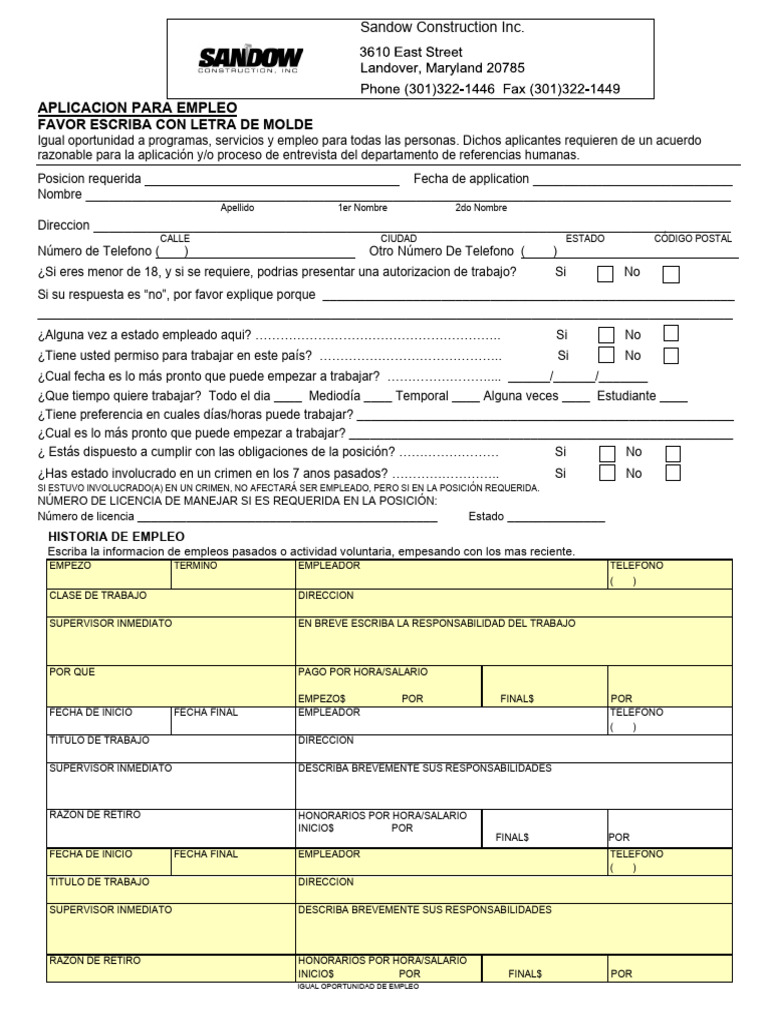 SanDow Application Spanish | PDF