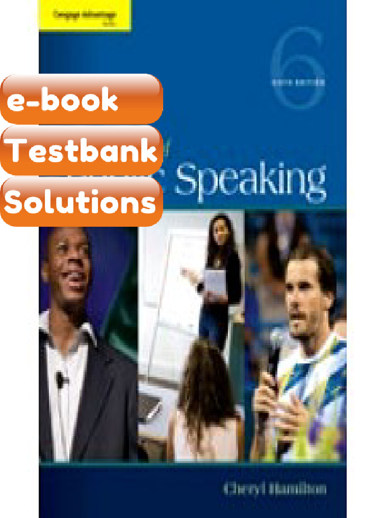 Testbank - Cengage Advantage Series Essentials of Public Speaking 6th ...