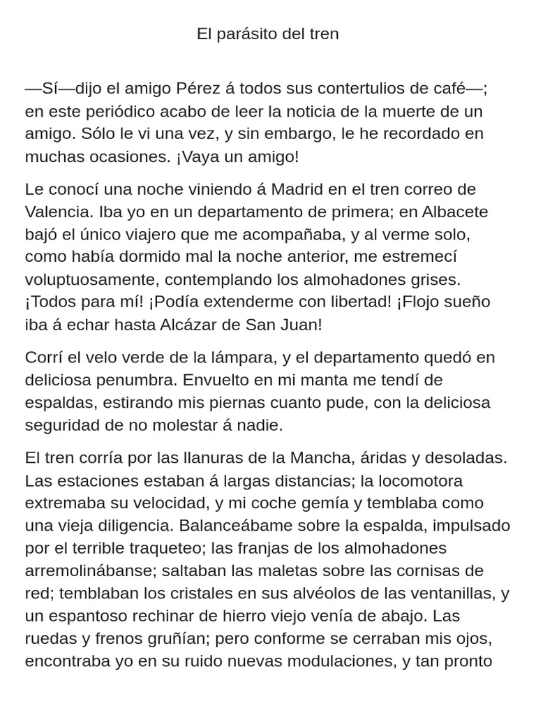 El Parásito Del Tren | PDF | Material rodante | Transporte de tierra