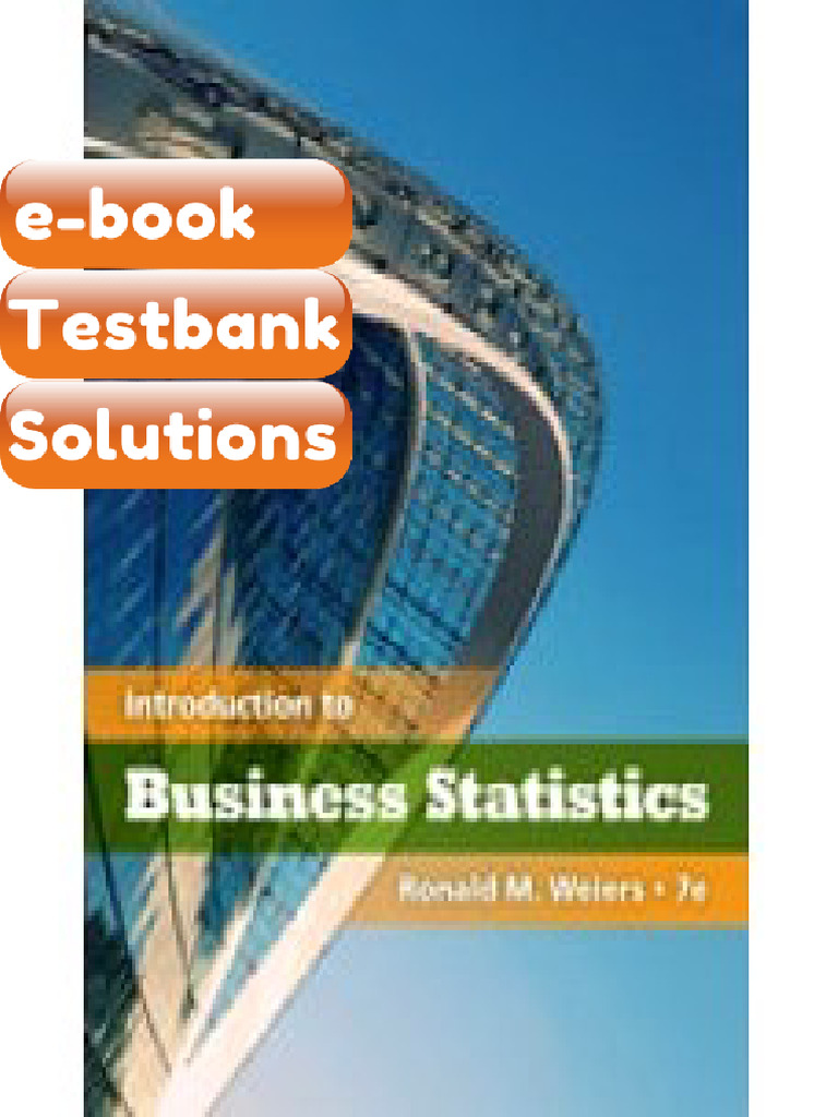 Testbank - Introduction To Business Statistics 7th Edition | PDF ...