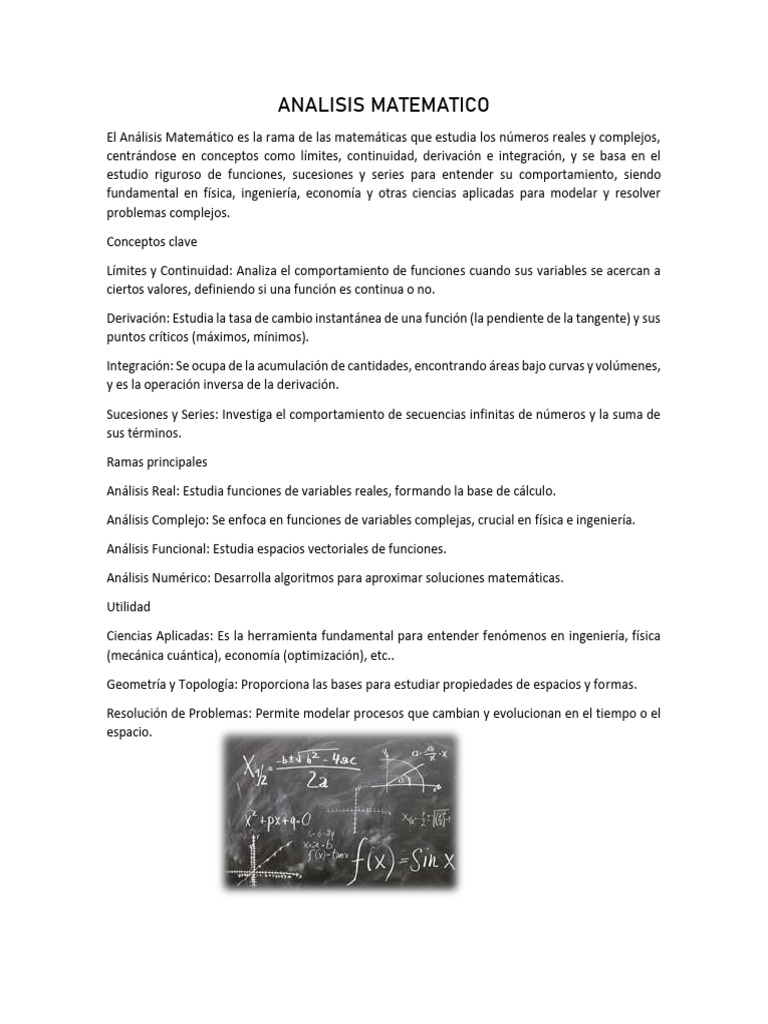 Analisis Matematico | PDF
