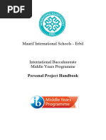 IB Personal Project Ideas 1 | PDF