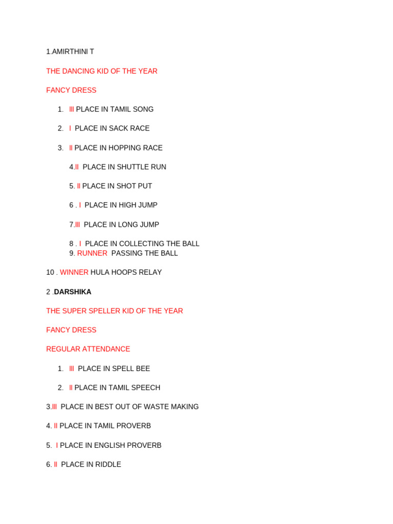 Grade V Award List 2025 Final | PDF