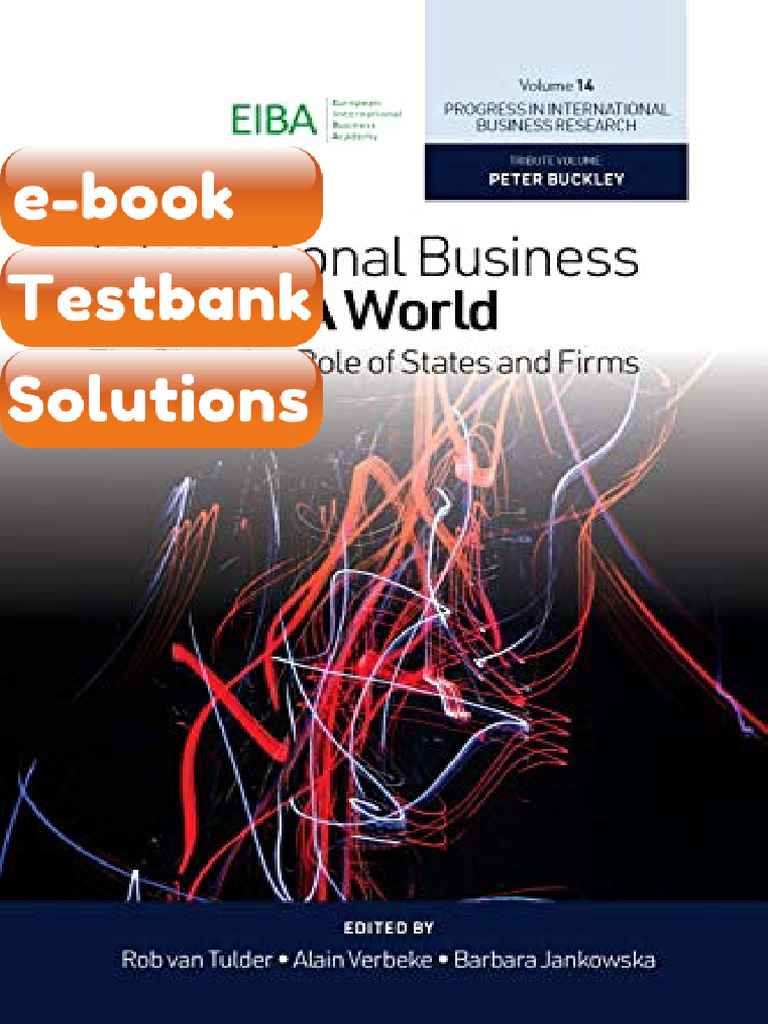 International Business in a VUCA World the Changing Role of States and ...