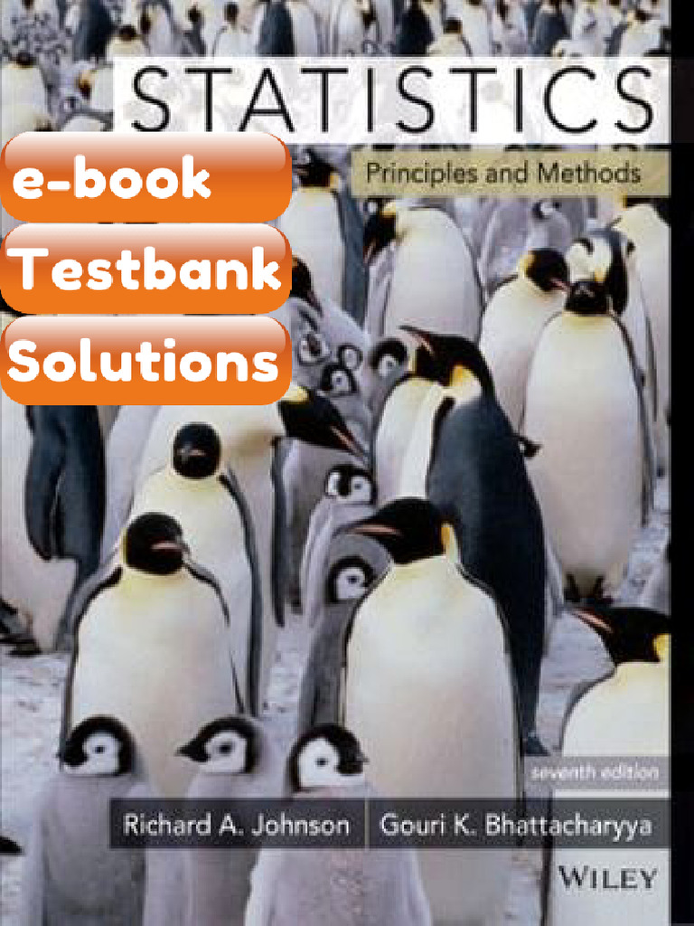 eBook & Testbank Statistics Principles and Methods 7th Edition Richard ...