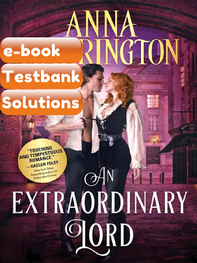An Extraordinary Lord Anna Harrington Ebook & Testbank | PDF ...