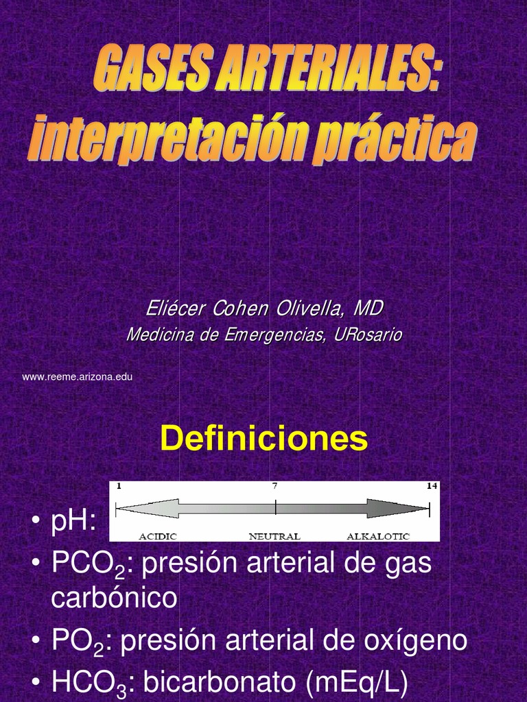 Guía de Interpretación de Gases Arteriales | PDF | Emergencias Médicas ...