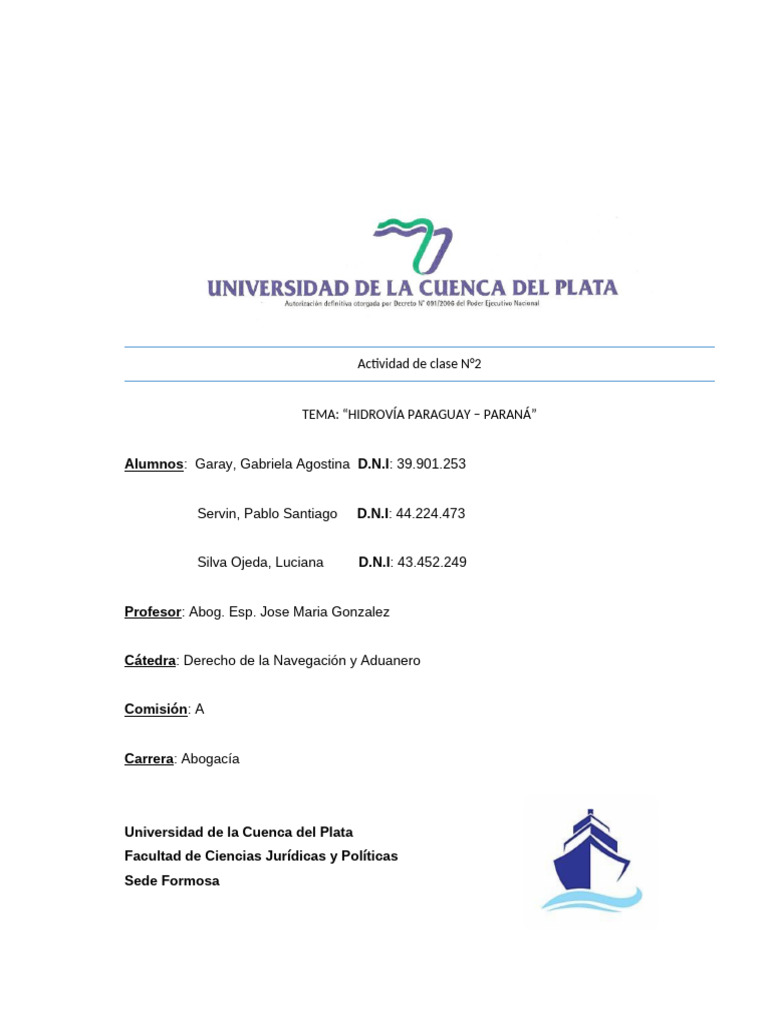 ACTIVIDAD N° 2 (Garay Gabriela, Servin Pablo y Silva Ojeda Luciana ...